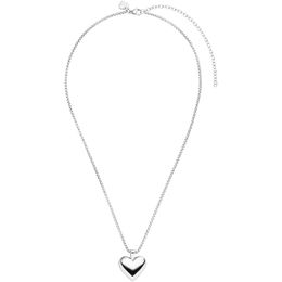 PURELEI Kette mit Anh&auml;nger &raquo;Schmuck Geschenk Lovebird Herz&laquo; edelstahlfarben Die Lovebird Kette mit gl&auml;nzendem Herzanh&auml;nger verleiht jedem Look ein...