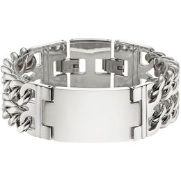 Bruno Banani Edelstahlarmband »Schmuck« edelstahlfarben 21 cm Modischer Armschmuck mit Kettendetails