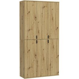 Inosign Garderoben-Set »Trondheim, 91 cm, best. aus 2 Schränken, 6 Türen, 15 Fächer« Set, 2 Stk. tlg. Nox Oak Nachbildung Maße ca. (B/T/H):...