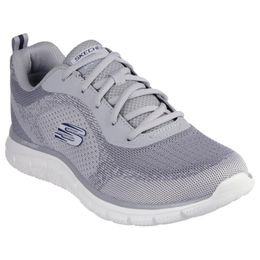 Skechers Sneaker »TRACK-GLENDOR« Trainingsschuh, Schnürschuh, Freizeitschuh mit Memory Foam grau 45 45 Knit Lace Up Sneaker von Skechers in veganer...