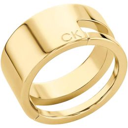 Calvin Klein Fingerring &raquo;GEOMETRIC ESSENTIALS&laquo; gelbgoldfarben 56 CK Schmuck - Damenring
