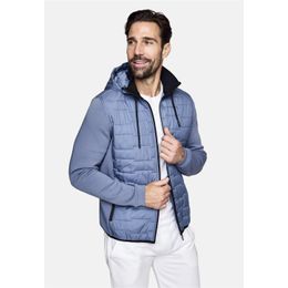 NEW CANADIAN Herren Outdoorjacke "Hybrid Steppblouson"hellblau, Gr. XXL, unifarben, 85% Baumwolle, 10% Polyester, 5% Elasthan, Jacken, mit perfekter