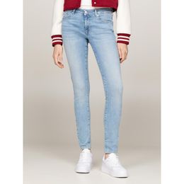 Tommy Jeans Skinny-fit-Jeans »Damenjeans Low Waist Skinny« mit Waschung, Logo-Badge Denim Light1 27 - Länge 32 Länge 32 27 Extra-eng geschnittene...