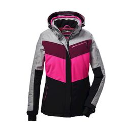 Killtec Skijacke »KSW 281 WMN SKI JCKT« Damen Skijacke: 100% wasserdicht, atmungsaktiv, abnehmbare Kapuze schwarz 44 44 Skijacke mit abzippbarer...