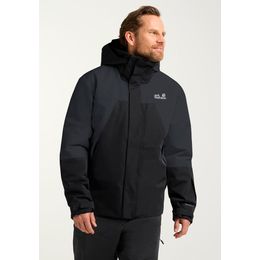 Skijacke Jack Wolfskin "FLOWLINE 2L INS JKT M", Herren, Gr. L (52), phantom, Obermaterial: 100% Polyester; F&uuml;llung: 100% Polyester; Futter: 100% Polyester, Jacken Skijacke