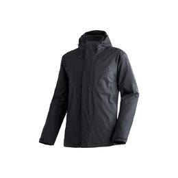 Maier Sports Herren Regenjacke &raquo;Metor 3in1 M&laquo; warme Herren Jacke mit Kapuze, Winterjacke wasserdicht atmungsaktiv schwarz 54