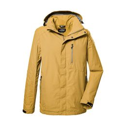 Killtec Outdoorjacke »KOS 256 MN JCKT_CARLEB« Wind- und wasserdichte Herrenjacke mit abnehmbarer Kapuze dunkelgelb M M Funktionsjacke mit...