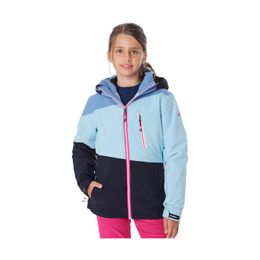 Killtec Kinder Skijacke &raquo;KSW 331 GRLS SKI JCKT&laquo; Atmungsaktive, wasserdichte Jacke mit Fleece-Innenseite, Skipasstasche blau 116
