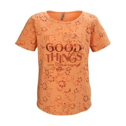 G.I.G.A. by Killtec G.I.G.A. DX BY KILLTEC T-Shirt »GS 47 WMN TSHRT« Florales Damen T-Shirt, elastisch, hoher Baumwollanteil, bequem apricot 40 40 Damen T-Shirt