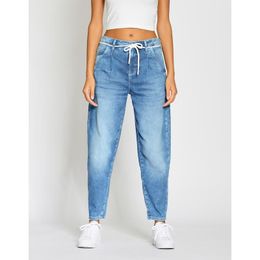 Gang Weite Jeans &raquo;Jeans Balloon 94SILVIA JOGGER&laquo; denim blau 31 - Normalgr&ouml;&szlig;en Normalgr&ouml;&szlig;en 31 Balloon Fit Jeans mit hoher Leibh&ouml;he und verk&uuml;rzter...