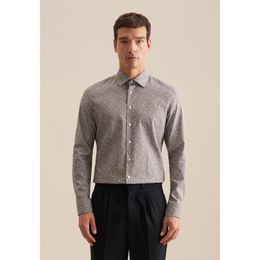 Seidensticker Businesshemd &raquo;Slim&laquo; Slim Langarm Kentkragen Floral beige M (39) - normale &Auml;rmell&auml;ngen normale &Auml;rmell&auml;ngen M (39) Passform: Slim
