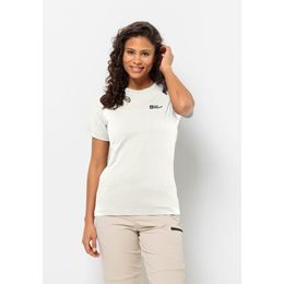 Jack Wolfskin Damen T-Shirt "ESSENTIAL T W"weiß, Gr. S, 1. OBERSTOFF 100% BAUMWOLLE 2. OBERSTOFF 100% BAUMWOLLE, Shirts