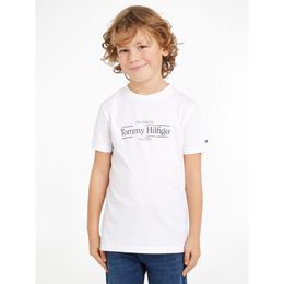 Tommy Hilfiger Kurzarmshirt »ICON PRINT REGULAR TEE SS« Kinder bis 16 Jahre mit Logoprägung White 5 (110) 5 (110) Shirt von Tommy Hilfiger für Jungen