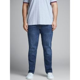 Jack & Jones PlusSize JACK & JONES PLUSSIZE Slim-fit-Jeans »JJITIM JJORIGINAL AM 814 NOOS PLS« Blue Denim 46 - Länge 32 Länge 32 46 Slim-Fit Jeans mit niedriger Leibhöhe...