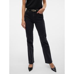 V&eacute;ro Moda VERO MODA Gerade Jeans &raquo;VMTESSA HR STRAIGHT JEANS LI134 GA NOOS&laquo; Black Denim 27 - L&auml;nge 32 L&auml;nge 32 27 Hohe Taille f&uuml;r eine schlanke Silhouette und...