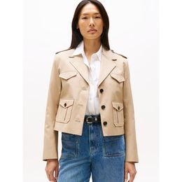 Tommy Hilfiger Kurzblazer »COTTON REGULAR LADY JACKET« Beige 42 42 Kurzblazer von Tommy Hilfiger Womanswear