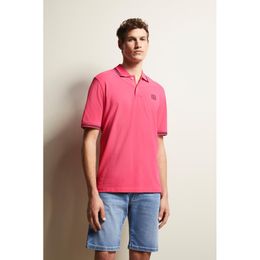 Bugatti Poloshirt mit Kontraststreifen pink M M 100 % Baumwolle
