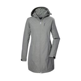 Killtec Softshellparka »KOS 57 WMN SFTSHLL PRK« Wasserabweisender, atmungsaktiver Parka mit abnehmbarer Kapuze helloliv 36 36 Damen Softshellparka...