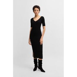 BOSS Orange Strickkleid »Fargheritina Premium Damenmode« mit Charm mit BOSS Logo Black 001 M - N-Gr N-Gr M Strickkleid von BOSS Orange Womenswear