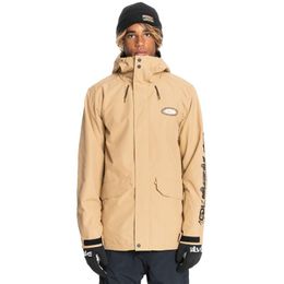 Quiksilver Snowboardjacke »In« braun L L 10K Quiksilver DryFlight Technologie [10.000...