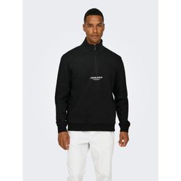 Only & Sons ONLY & SONS Sweatshirt »ONSCURATED REG HALF ZIP SWEAT« Black XXL XXL Sweater mit Reißverschluss von Only & Sons
