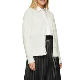 s.Oliver Strickjacke mit V-Ausschnitt und Knopfleiste ecru 46 46 Strickjacke für Damen von s.Oliver