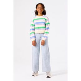 Garcia Weite Jeans mit Strukturmuster light used 134 - N-Gr N-Gr 134 Jeans von Garcia für Girls