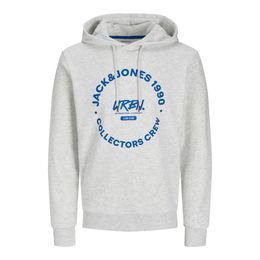 Jack & Jones JACK & JONES Kapuzensweatshirt »JJSIMON SWEAT HOOD« White Melange XS XS Hoodie von Jack & Jones