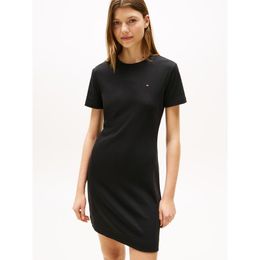Tommy Hilfiger Shirtkleid »NEW CODY STR SLIM SHORT DRS SS« mit allover Streifendessin, Logo-Flag Black XXL (44) - N-Gr N-Gr XXL (44) Shirtkleid aus...