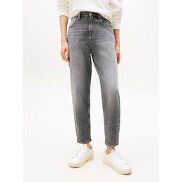 Tommy Jeans Mom-Jeans »MOM JEAN UH TPR« mit Logo-Stickereien, in knöchelfreier Länge Denim Black3 33 - Länge 28 Länge 28 33 Mom-Jeans im Regular...