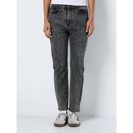 Noisy may High-waist-Jeans »NMMONI HW STRAIGHT ANK ACID AZ391DG NOOS« Dark Grey Denim 31 - Länge 32 Länge 32 31 Slim-Fit Schnitt schmiegt sich eng...