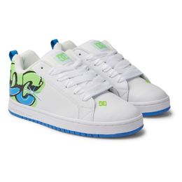 DC Shoes Sneaker »Court Graffik« White/Lime/Turquoise 11(44,5) 11(44,5) Leder-, Nubuk- oder Wildleder-Obermaterial