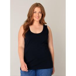 Base Level Curvy Damen Tanktop in gro&szlig;en Gr&ouml;&szlig;en blau 58/60