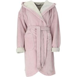 Vossen Damenbademantel &raquo;Runa, ideal f&uuml;r Sauna & Spa, Hotelbademantel, Morgenmantel&laquo; sea lavender/ivory L L&auml;nge: 95 cm Damenbademantel mit...