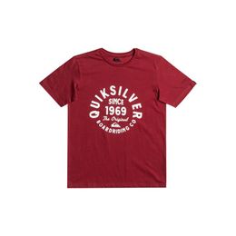 Quiksilver T-Shirt »Circled Script« Tibetan Red 12(148-156cm) 12(148-156cm) Stoff: Baumwoll-Jersey-Stoff [160 g/m2]