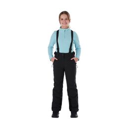 Killtec M&auml;dchen Skihose &raquo;KSW 77 GRLS SKI PNTS&laquo; wasserdicht, atmungsaktiv, abnehmbarer Latz, verst. Seitenriegel schwarz 128, Normalgr&ouml;&szlig;en