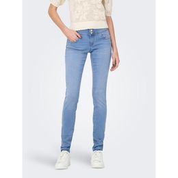 Only Skinny-fit-Jeans »ONLROYAL REG VIS BUT SK DNM PIM« Light Blue Denim L (40) - Länge 30 Länge 30 L (40) Jeans von Only