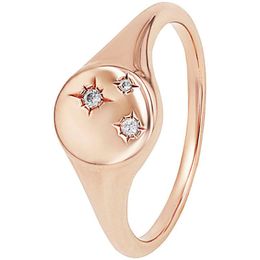 s.Oliver Fingerring »Stern« mit Zirkonia (synth.) roségoldfarben-Weiß 54 Eleganter Damen Ring von s.Oliver