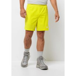 Shorts Jack Wolfskin "PRELIGHT 2IN1 SHORTS M", Herren, Gr. XL (54/56), Normalgrößen, gelb (firefly), 1. OBERSTOFF: 84% POLYAMID, 16% ELASTHAN; 2. OBERSTOFF: 85% POLYAMID, 15% ELASTHAN; 3. OBERSTOFF: 87% POLYESTER, 13% ELASTHAN, Hosen