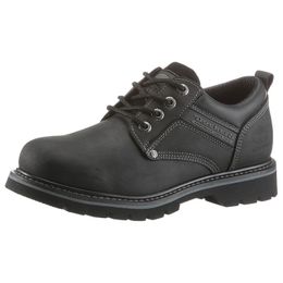 Dockers by Gerli Schnürschuh Trekkingschuh, Trachtenschuh mit Profilsohle schwarz 46 46 Robuster Schnürschuh von Dockers by Gerli