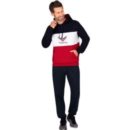 TRIGEMA Sweatshirt »Jogginganzug mit modischem Kapuzenshirt« navy S S Sweat-Qualität