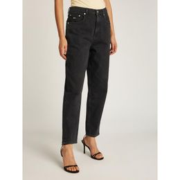 Tommy Jeans Mom-Jeans »MOM JEAN UH TPR« mit Logo-Stickereien, in knöchelfreier Länge Denim Black1 29 - Länge 30 Länge 30 29 Mom-Jeans im Regular...