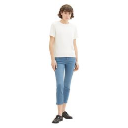 Tom Tailor Slim-fit-Jeans »ALEXA« in 7/8 Länge und mit Bindeband light stone bright blue denim 29 - Länge 26 Länge 26 29 7/8 Alexa Cropped Jeans...