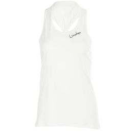 WINSHAPE Tanktop »MCT001« Ultra leicht vanilla-weiß M M Lockeres, legeres Twist-Back-Tanktop