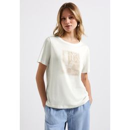 Street One T-Shirt mit Frontprint off white 38 38 Damenshirt von Street One
