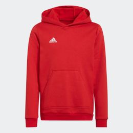 Kapuzensweatshirt adidas Performance "ENT22 HOODY Y", Mädchen, Gr. 176, rot (team power rot 2), Obermaterial: 70% Baumwolle, 30% Polyester, normal, Rundhals, Sweatshirts