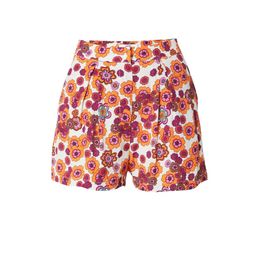 KOTON Shorts Damen Größe 38 dunkelbraun / beere / orange / weiß