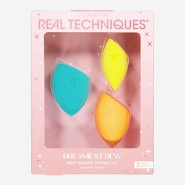 Real Techniques 3-teiliges mehrfarbiges Make-up-Schwamm-Set