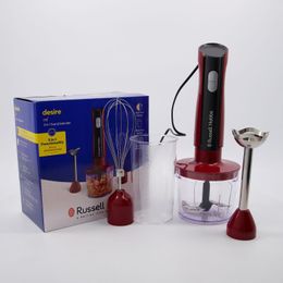 Russell Hobbs Dunkelroter 3-in-1 Stabmixer