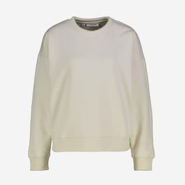 Calvin Klein Cremefarbenes Sweatshirt mit Fleecefutter